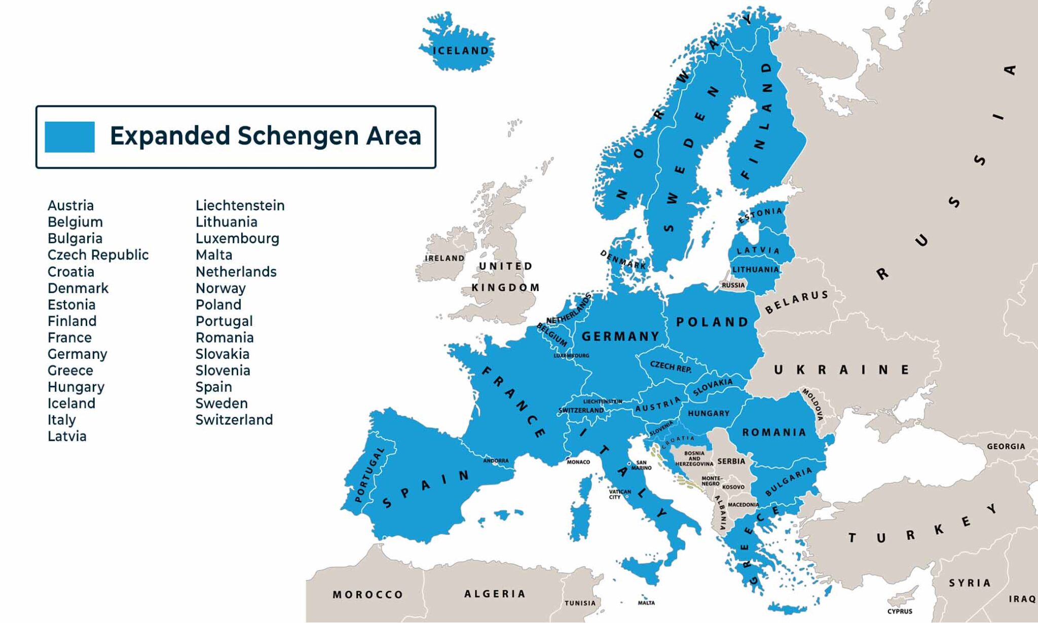 O Espaço Schengen se expande para incluir a Bulgária e a Romênia